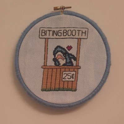Biting Booth Shark Cross Stitch Pattern PDF - Etsy