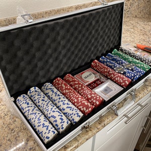 300 Premium Luxury Wood Case Custom Poker Chip Set The | Etsy