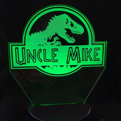 Personalized CUSTOM Multi-color Laser Engraved Edge Lit LED Acrylic ...