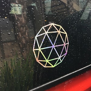 Holographic Geometric Decal Holographic Decal Geometric | Etsy