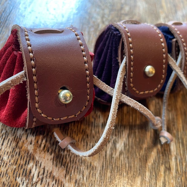 Leather Dumpling Coin Purse Pattern, Leather Pdf Template, DIY Leather ...