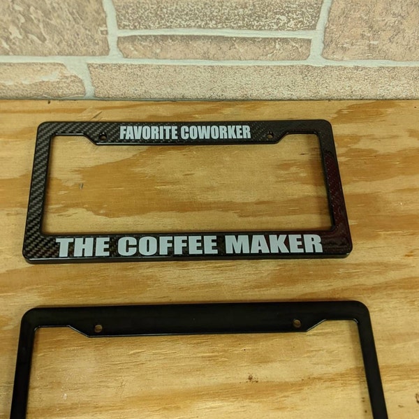 UV Printed Text | Metal, Carbon Fiber, or Plastic | Funny License Plate ...