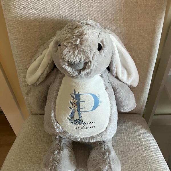 Personalized Bunny Rabbit, New Baby Gift, Baby Shower Gift, Custom ...