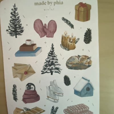 Winter Sticker Sheet Cozy Winter Stickers, Bullet Journal Stickers ...