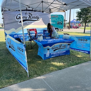 Full Color Trade Show Polyester Custom Tablecloth for Event, Craft Fair ...