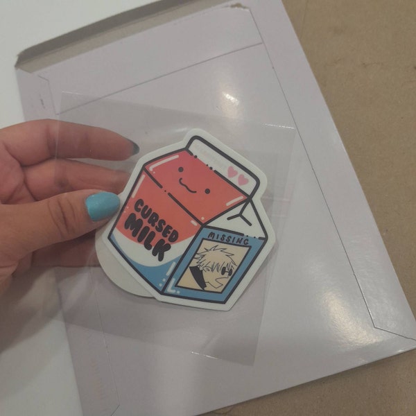 Catoru Gojo Milk Sticker - Etsy