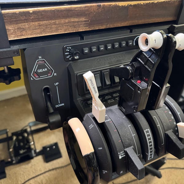 Under Desk Flush Mount for Honeycomb Alpha Flight Yoke & Bravo Throttle ...