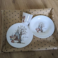 Kinderteller mit Namen, personalisiert, Name, Taufgeschenk, Geschenk Taufe, Erster Geburtstag ...