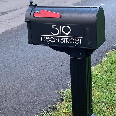 Modern Reflective Mailbox Number Decal Stand Out With Stylish - Etsy
