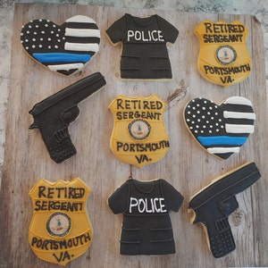 Police Themed Cookie Cutter Set - Etsy