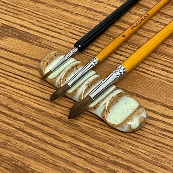 Colorful Paint Brush Rest: Ready-to-ship, Gift for Painters and Artists ...