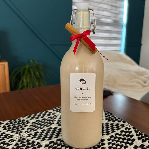 Homemade Kahlua Label Template Printable Gift Sticker, Personalize ...