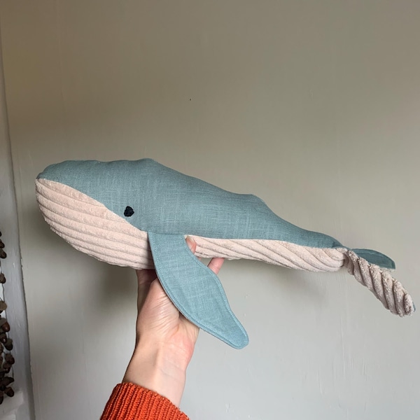 Blue Whale Sewing Pattern & Tutorial,pdf Download, DIY Soft Toy. 2 ...