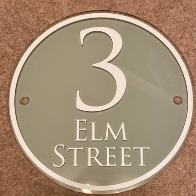 Traditional House Number Signs & Address Plaques in Sage Green - Etsy