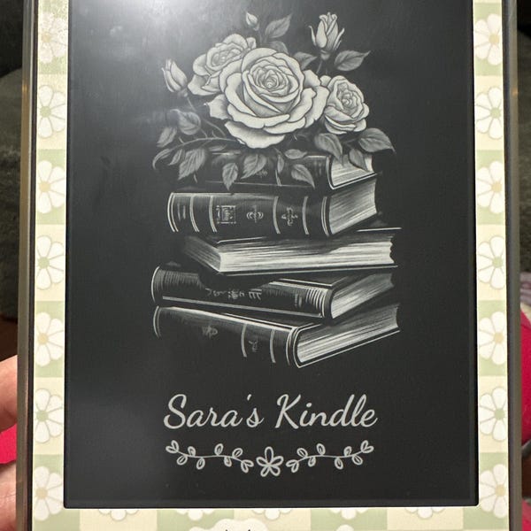 YOUR NAME Personalized Kindle Lock Screen, Wallpaper for Kindle ...