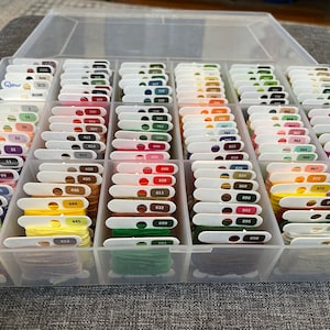 Color Bobbin Stickers or Labels for Cross Stitch, Embroidery, or ...