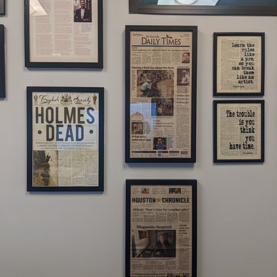 Sherlock Newspaper Poster - Etsy