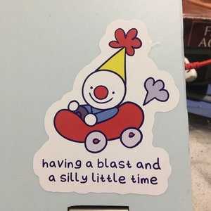 Clowncore Sticker for Laptop, Cute Clown Animal Sticker for Sketchbook ...