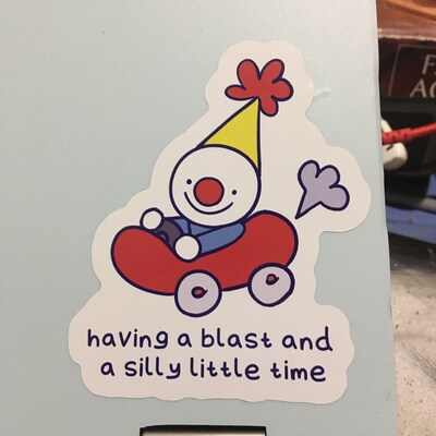 Clowncore Sticker for Laptop, Cute Clown Animal Sticker for Sketchbook ...