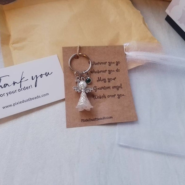 Guardian Angel Keyring ,guardian Angel Keychain, Guardian Angel Gift ...