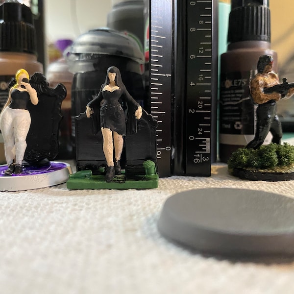 Raven Goth Girl Pin up Statue & Miniature | Torrida Minis - Etsy