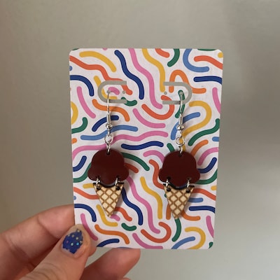 Funny Little Monster Dangle Earrings Halloween Earrings Unique Earrings ...