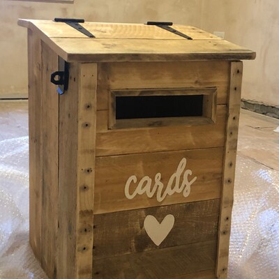 Handmade Rustic Letterbox for Weddings CUSTOMISABLE Wedding Letterbox ...