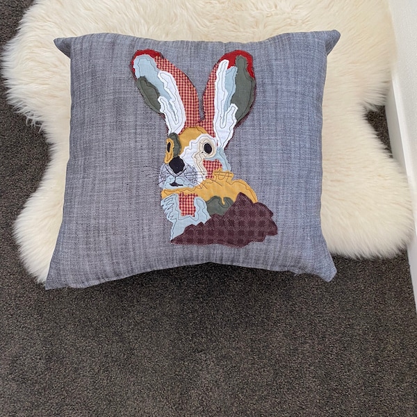 Raw Edge Applique 'hare' - Etsy