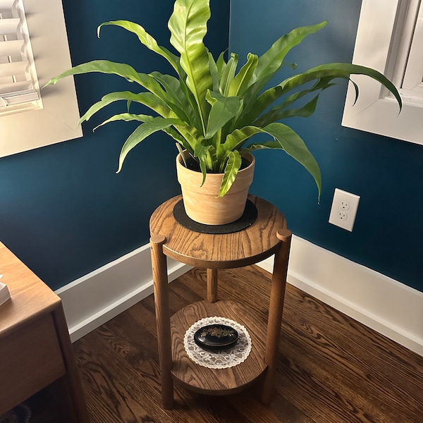 WALNUT STOOL, Foot Rest, STEP Stool, Personalized Small 4 Leg Wooden ...