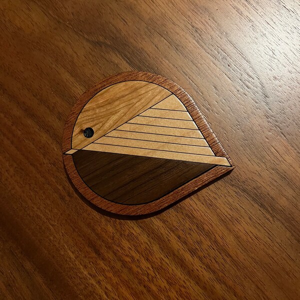 Wood Inlay Birds Coaster Set of 4 Chickadees. Gift for Bird Lovers ...