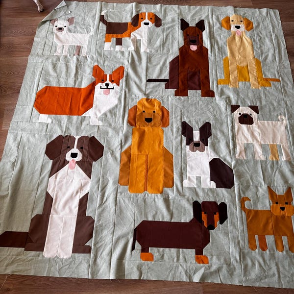 Road Map Quilt Kit Using Denim and Daisies by Fig Tree and Co- Moda-60 ...