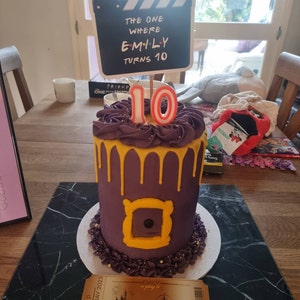 Friends Movie Clapper Board Birthday Cake Topper Personalised - Etsy UK