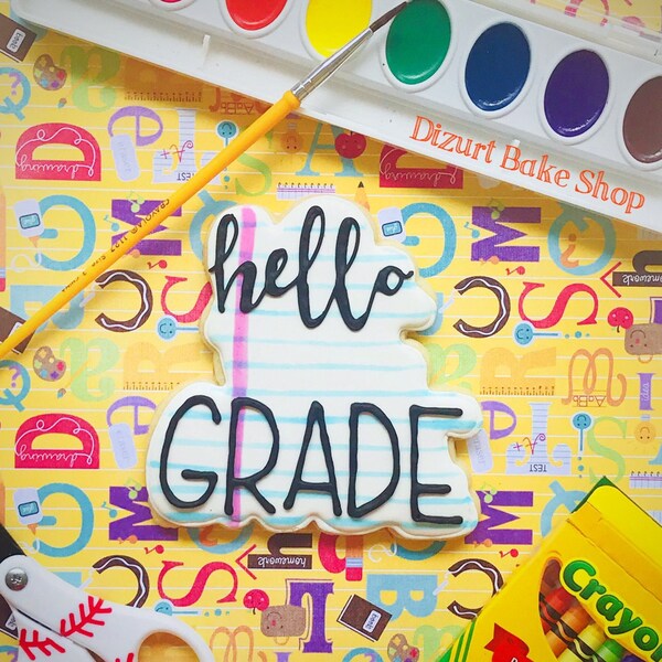 Hello Grade Cookie Cutter: Back to School Treat Cutter - Etsy