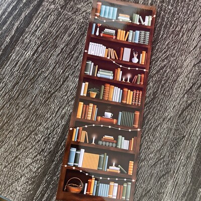Dark Academia Bookshelf Bookmark - Etsy