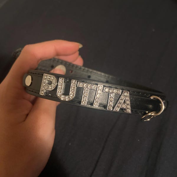 Custom Women Choker Collar,name Choker Collar,word Collar Necklace ...