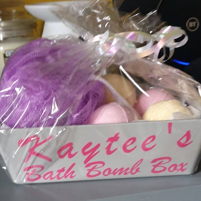 Bath Bomb Gift Set Box-personalised Gift-pamper Box-lockdown Gift ...