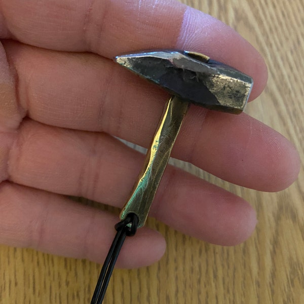 Blacksmith Hammer Pendant/norse/pagan/original Necklace/ Forged Iron ...