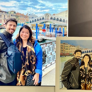 Personalized Stickers Matte or Glossy Minimal Custom Drawing Portrait ...