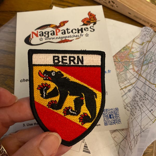 Bern Coat of Arms Patch Embroidered Patch Swiss Coat of Arms Bern Iron ...