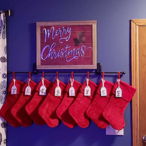Christmas Stocking Name Tags, Personalized Christmas Stocking Name Tags ...
