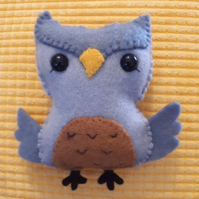 Felt Owl Pattern PDF Owl Tutoriall Felt Ornament Owl Sewing Pattern DIY ...