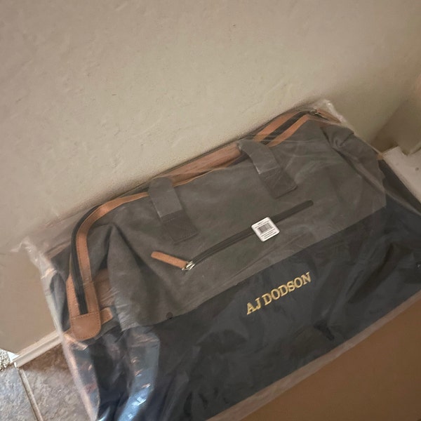 Custom Black Canvas Duffel Bag – Groomsman Gift – Best Man Gift - Gifts ...