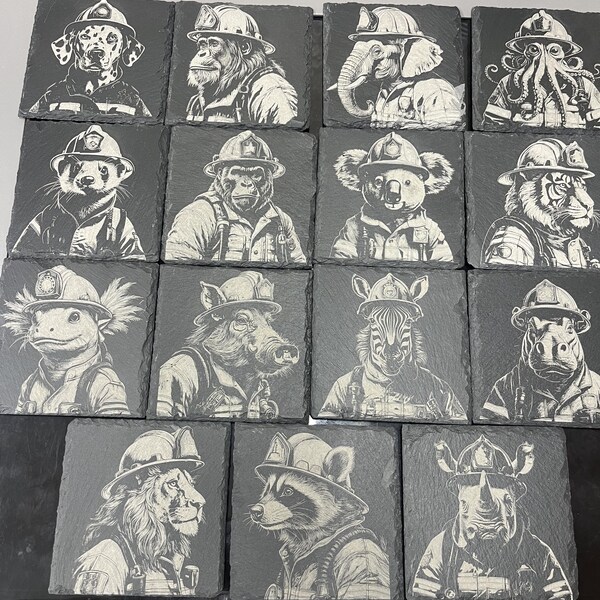 Custom Wooden Laser-engraved Fire Department Retirement Plaque With Axe ...