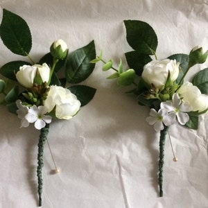 Yellow Rose Buttonholes Lemon Rose Boutonniere Wedding | Etsy UK