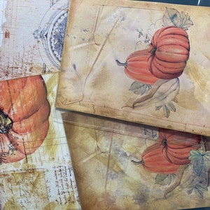 Vintage Pumpkin Junk Journal Pages, Autumn Pumpkin Journal Printables ...