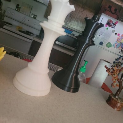 Decorative XL Chess Piece. 3D Printed King & Queen Chess Pieces - Etsy
