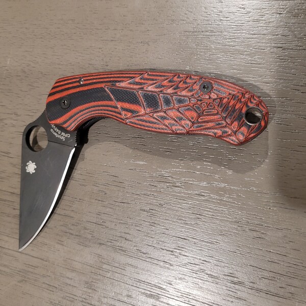 G10 Damascus Pattern Knife Handle Material - Etsy