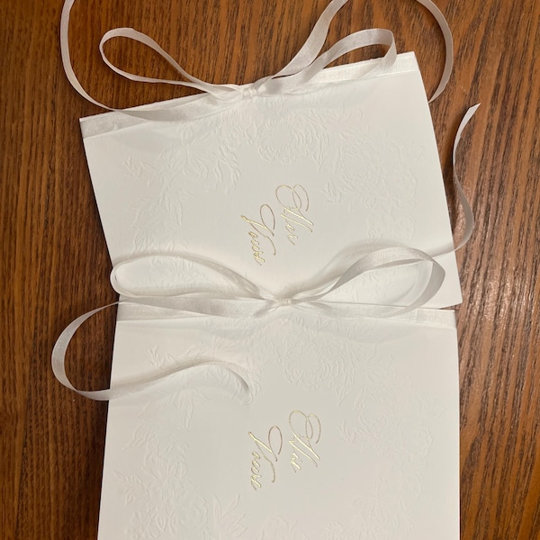 Letterpress Reserved Sign for Wedding or Special Event - Ribbon Not ...