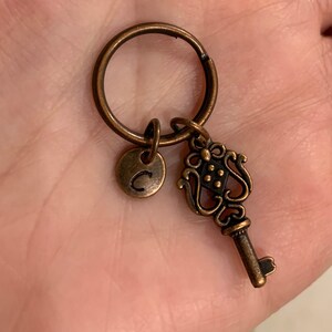 Cabin Keychain VERY SMALL Gold Log Cabin Keyring Personalized | Etsy