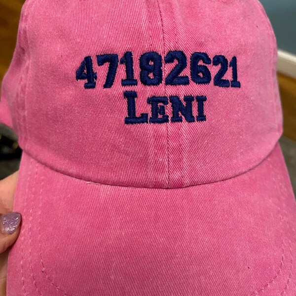 State Hat, Monogrammed Hat, Embroidered Hat, Distressed Hat ...